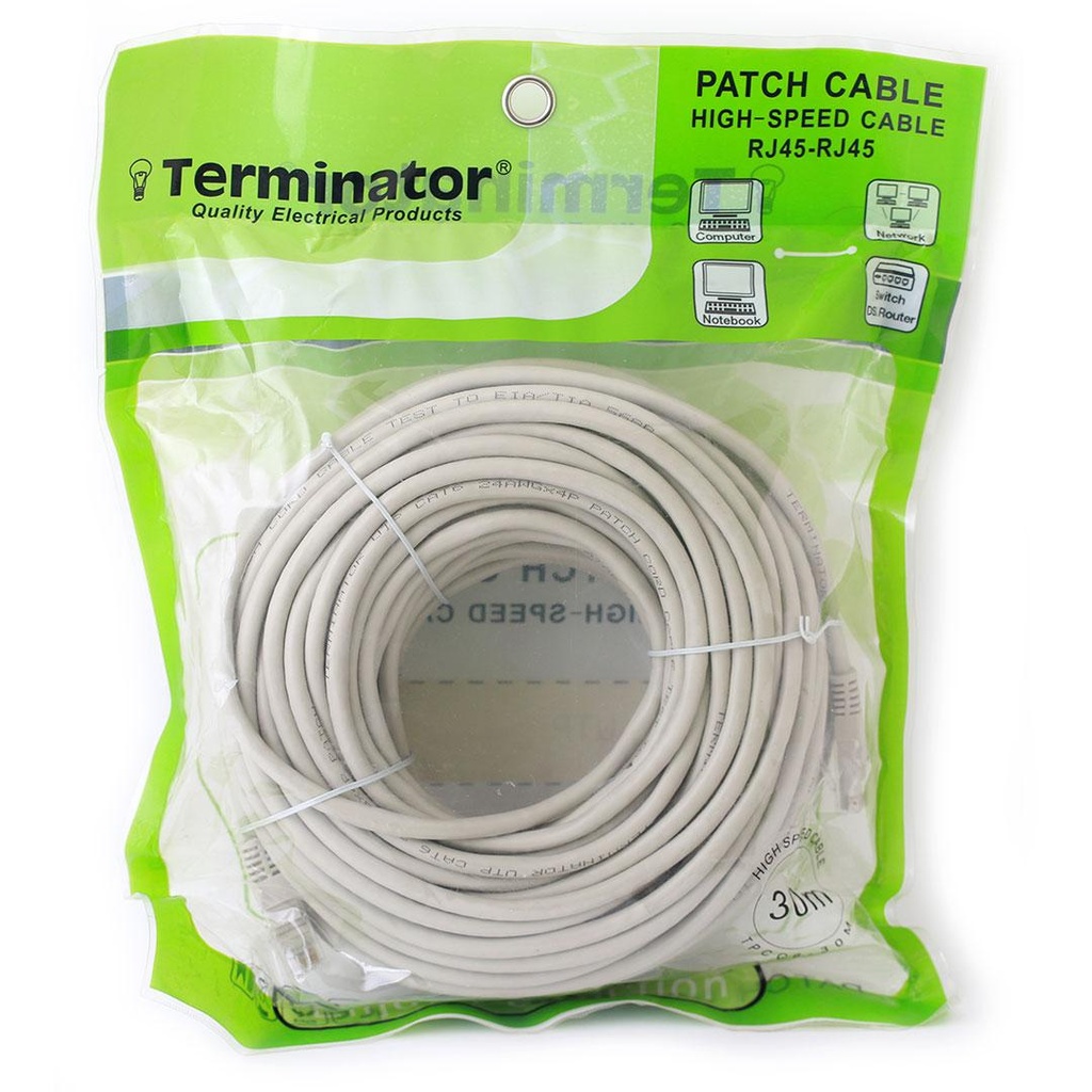 Terminator High speed Patch Cable CAT6 30 Meters - TPCC-30M ...
